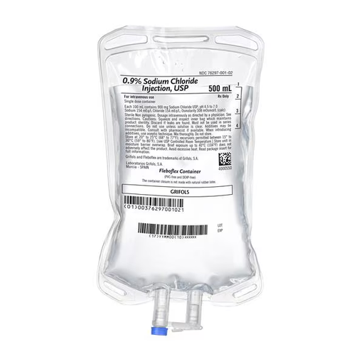 Baxter Dextrose 5% in Sodium Chloride IV Solution | 1000mL Flexible Bag | My Website